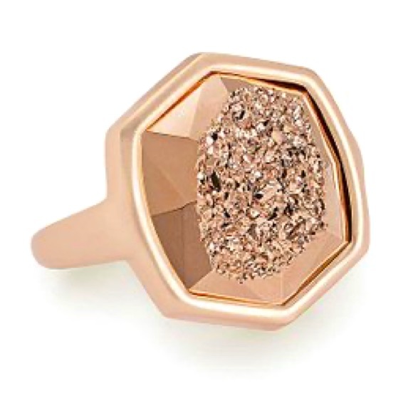 Kendra Scott | Jewelry | Kendra Scott Rose Gold Drusy Ring | Poshmark